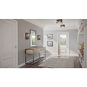 Briarwood Collection Antique Bronze Two-Light Farmhouse Flush Mount Ceiling Light