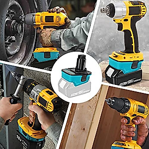 Battery Adapter for Makita DCA1820 18V Compatible with Makita Lithium Battery to DeWalt CA1820 18V DC9180 DC9096 Tool Use