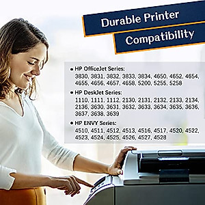 Colorking Remanufactured Replacement for HP Ink 63 HP 63XL Ink Cartridge Combo Pack for OfficeJet 3830 4650 4655 Envy 4520 4512 DeskJet 1112 2132 3630 Printer HP63 High Yield (1 Black, 1 Tri-Color)