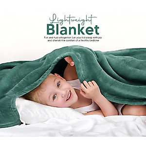 Utopia Bedding Fleece Blanket Kids Size Celadon 300GSM Luxury Blanket for Couch Sofa Bed Anti-Static Fuzzy Soft Blanket Microfiber (43x55 Inches)