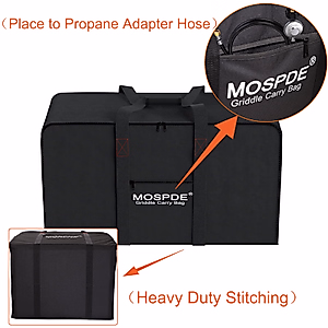 Griddle Carry Bag Fits for Blackstone 22 Inch Table Top Griddle with Grill Cover and Stand, Fits Blackstone 22" Grill Griddle with the Lid and Stand Carrying Bag 600D Heavy Duty Water-Resistant