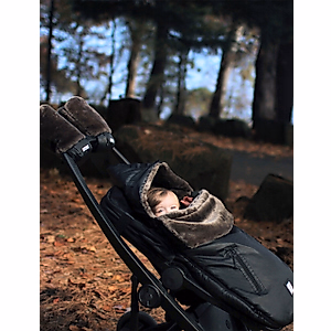 7AM Enfant Universal Stroller Footmuff - Water Repellent Winter Bunting Bag for Strollers & Car Seats, Soft Micro-Fleece & Plush Lined Stroller Footmuff for Baby Boy & Girl | WaxedPOD