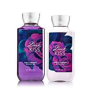 Bath and Body Works Lotion and Shower Gel, Dark Kiss, 2 Pc Gift Set