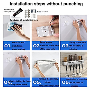 Generic Knife Holder, Stainless Steel Knife Holder, Suitable for families, hotels, restaurants, offices, White