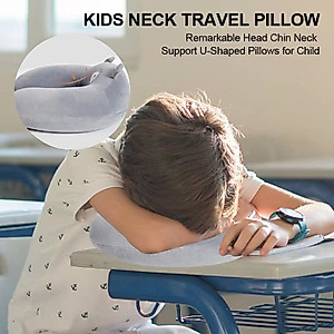 Travel Pillow Memory Foam Neck Pillow Head Support Soft Pillow for Sleeping Rest U Shaped Neck Pillow With Washable Microfiber Cover Portable Headrest Great for Airplane Chair Car Home Office Use