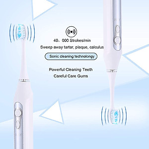 BYITH Electric Toothbrush 5 Brushing Modes 3 Toothbrush Heads Rechargeable Sonic Toothbrush