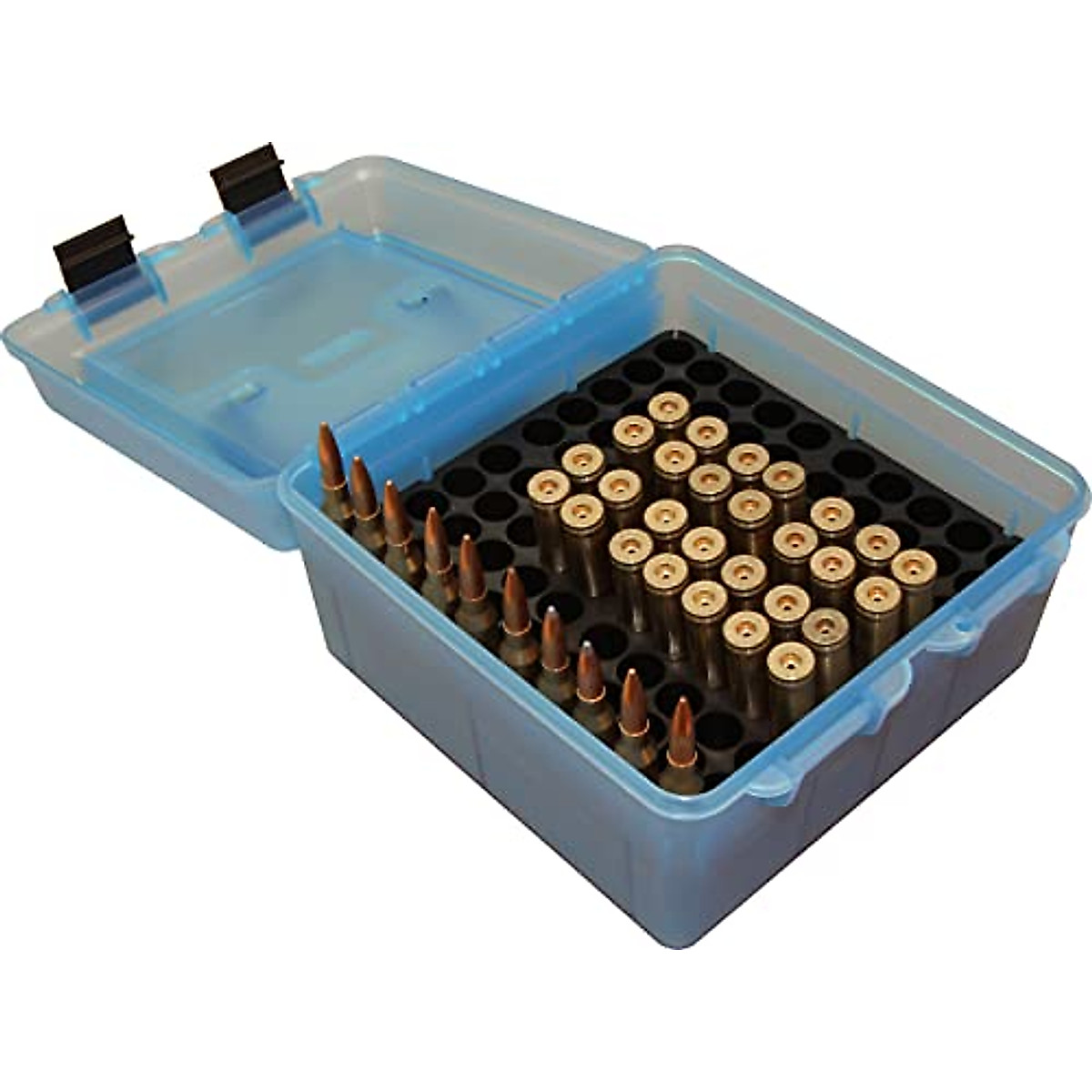 MTM Deluxe Ammo Box 100 Round Handle 22-250 to 458 Win