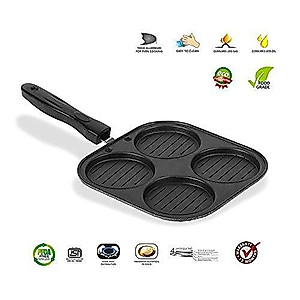 Shoppee Non-Stick Pan for min Pancakes and Uttapam. Makes 4 pancakes in a go.