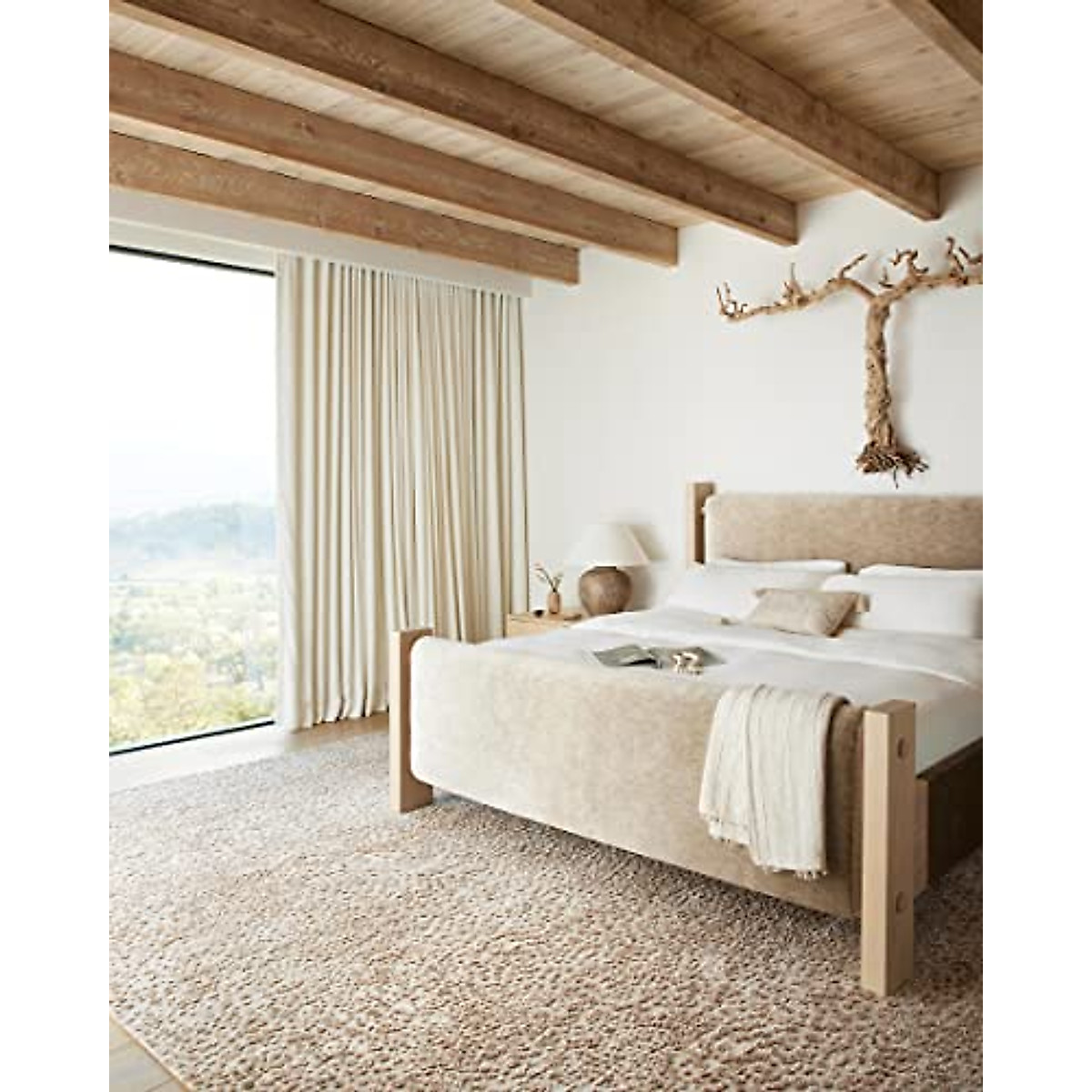 Loloi II Neda Collection NED-02 Ivory/Sand, Transitional 3'-6" x 5'-6" Accent Rug