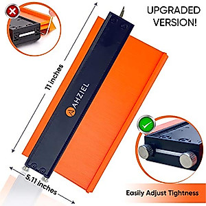 Contour Gauge Tool with Lock (10 inch) - Adjustable Duplicator Profile Tool, Precisely Copy Irregular Shapes, Ultra Wide Edge Measuring Tool Must Have for DIY Construction Handyman Woodworking Tracing