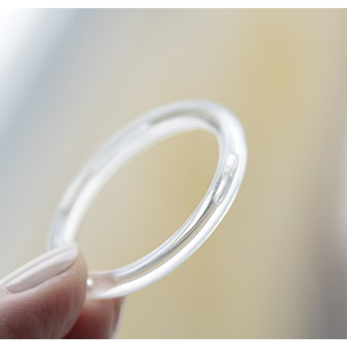 NAHANCO CIR100 Acrylic Scarf Rings, Small, Clear (Pack of 100)