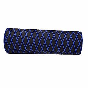 KT GuoMei 94.5"× 37.8" EVA Foam Boat Decking Sheet Faux Teak Decking Self-Adhesive Marine Yacht RV Swimming Pool Boat Flooring Motorboat Non-Skid (Dark Gray and Blue Stripes)