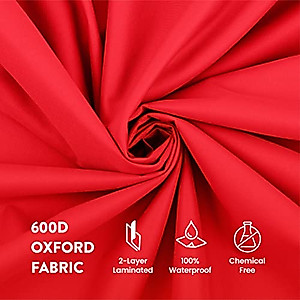 Zober Premium Rolling Large Christmas Tree Storage Bag- Fits Upto 7.5ft. Artificial Disassembled Trees, Durable Handles&Wheels for Easy Carry and Transport, Tear Proof 600D Oxford Duffle Bag 5 Year Warranty