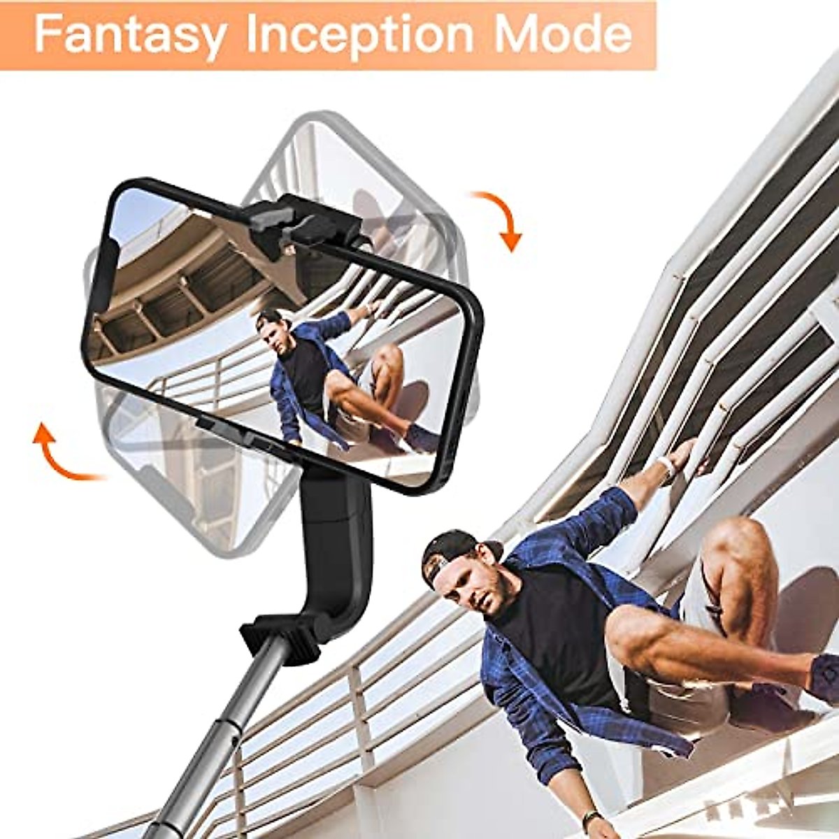 Gimbal Stabilizer for Smartphone, 2 Axis Selfie Stick Tripod with Face Tracking, 360° Rotation, 4 in 1 Portable Phone Tripod w/Extendable Stick for iPhone 14/Android Video Recording hohem iSteady Q