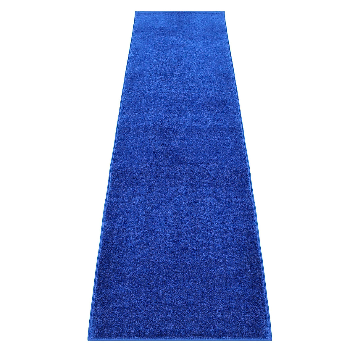 Event Carpet Aisle Runner - Quality Plush Pile Rug with Backing, Binding in Various Sizes (4 X 30 ft, Bright Royal Blue)