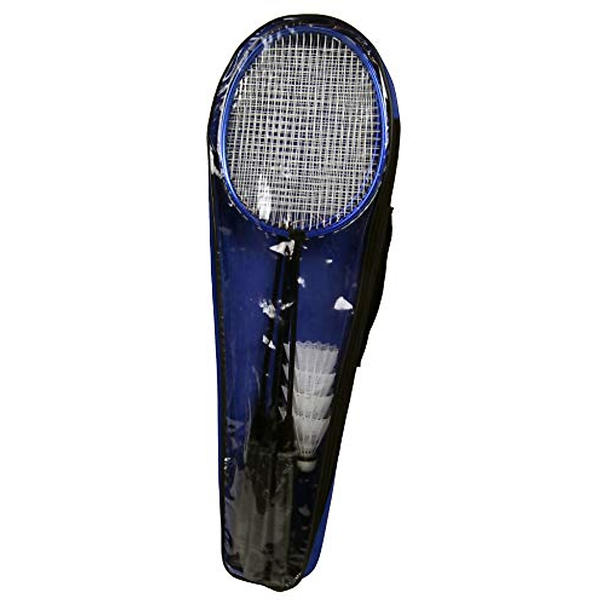 Poolmaster 72862 Backyard, Swimming Pool, Water or Lawn Badminton Set, (Includes 4 Rackets and 4 Birdies) , Blue