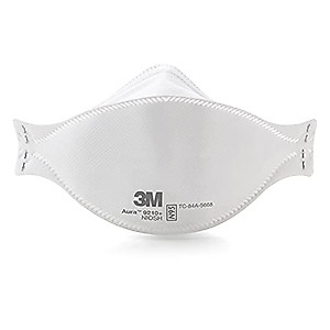 3M Aura Particulate Respirator 9210+, N95, Disposable, Smoke, Grinding, Sanding, Sawing, Sweeping, Dust, Stapled Flat Fold, 20/Pack