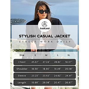 Aedceal Women's Cropped Bomber Jacket Button Down Stand Collar Varsity Coats Outerwears with Pockets(Black-M)