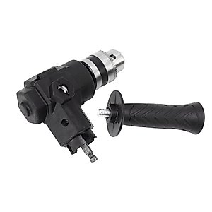 Right Angle Bending Extension Attachment, Narrow Bearing Steel 90 Degree Angle Drill High Hardness Triangular Drive Shaft Heavy Duty Bearing