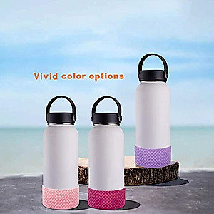 WK IEASON Diomond Protective Silicone Sleeve Boot 32oz 40oz Wide Mouth for Hydro,Takeya,MIRA, Iron Flask,Owala Water Bottle, Anti-Slip, Not for Stanley Tumbler(Diomond Snapper)