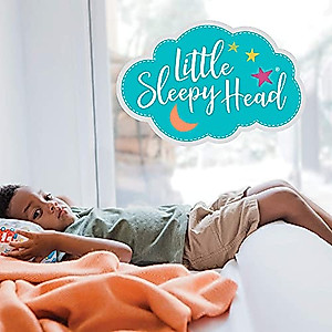 Little Sleepy Head Bed Bumper for Toddlers | Toddler Bed Rail | Baby Bed Rail with Soft Cover | Foam Safety Rail with Stay-Put Cover | Twin Bed Bumper for Toddlers for Home or RV (1-Pack)