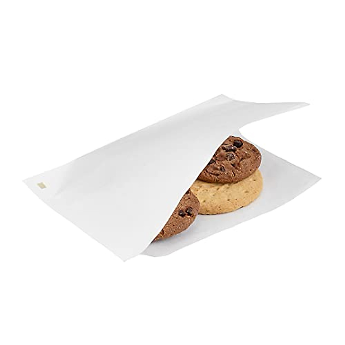 Bag Tek 6.25" x 4.75" Double Open Bags, 100 Small Deli Paper Sheets - Disposable, Greaseproof, White Paper Deli Wrap Liners, For Snacks, Cookies, And More, Restaurantware