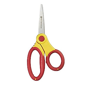 Westcott Kids Titanium Bonded Scissors, Pointed, 5", Color Varies (15987)