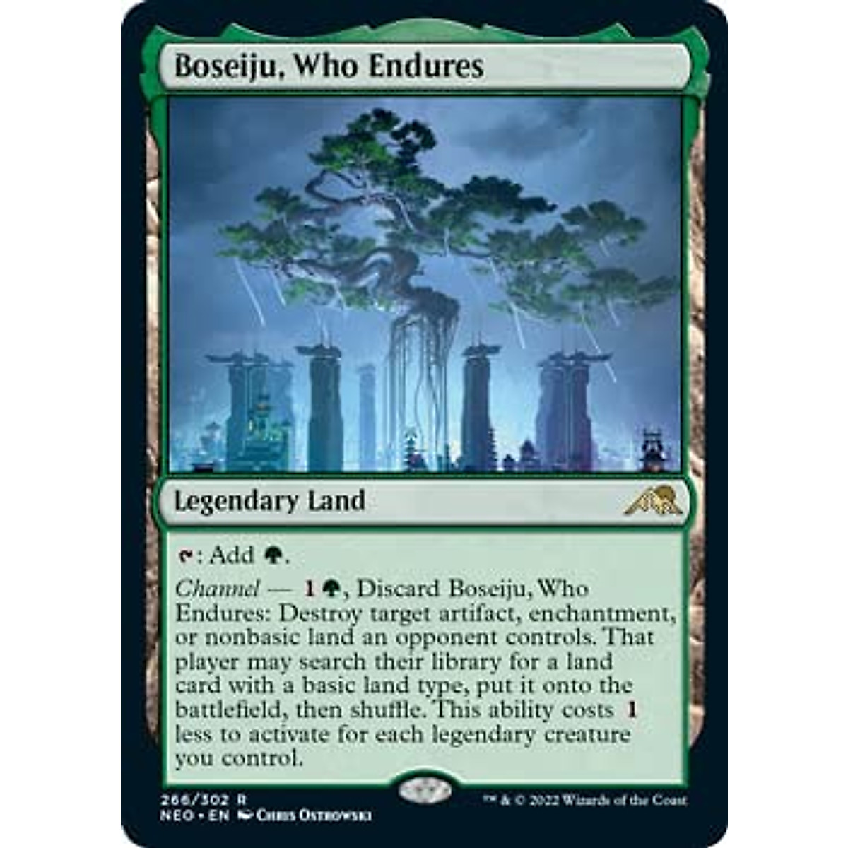 Magic: the Gathering - Boseiju, Who Endures (266) - Kamigawa: Neon Dynasty
