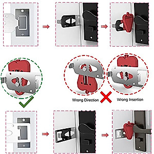 Portable Door Locker by UNONOW, Travel Lock for Provide Extra Safety, Safety Locker in Housing, Apartment,Additional Safety Locker for Prevent Unauthorized Entry Into Hotel,Housing,Apartments.