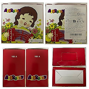 Kids Accordion 10 keys Button Accordian,Musical Toy Instrument,Mini Accordion for Children Beginners (Blue)