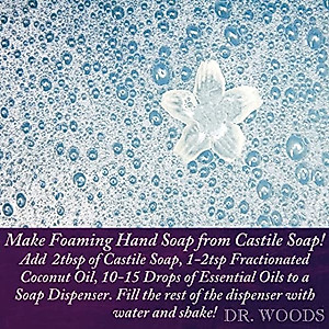 Dr. Woods Peppermint & Lavender Castile Soap, Body Wash with Organic Shea Butter Variety 2 Pack