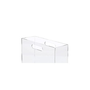 russell+hazel Acrylic File Box Slim, Clear, 4.5” x 12.25” x 10”