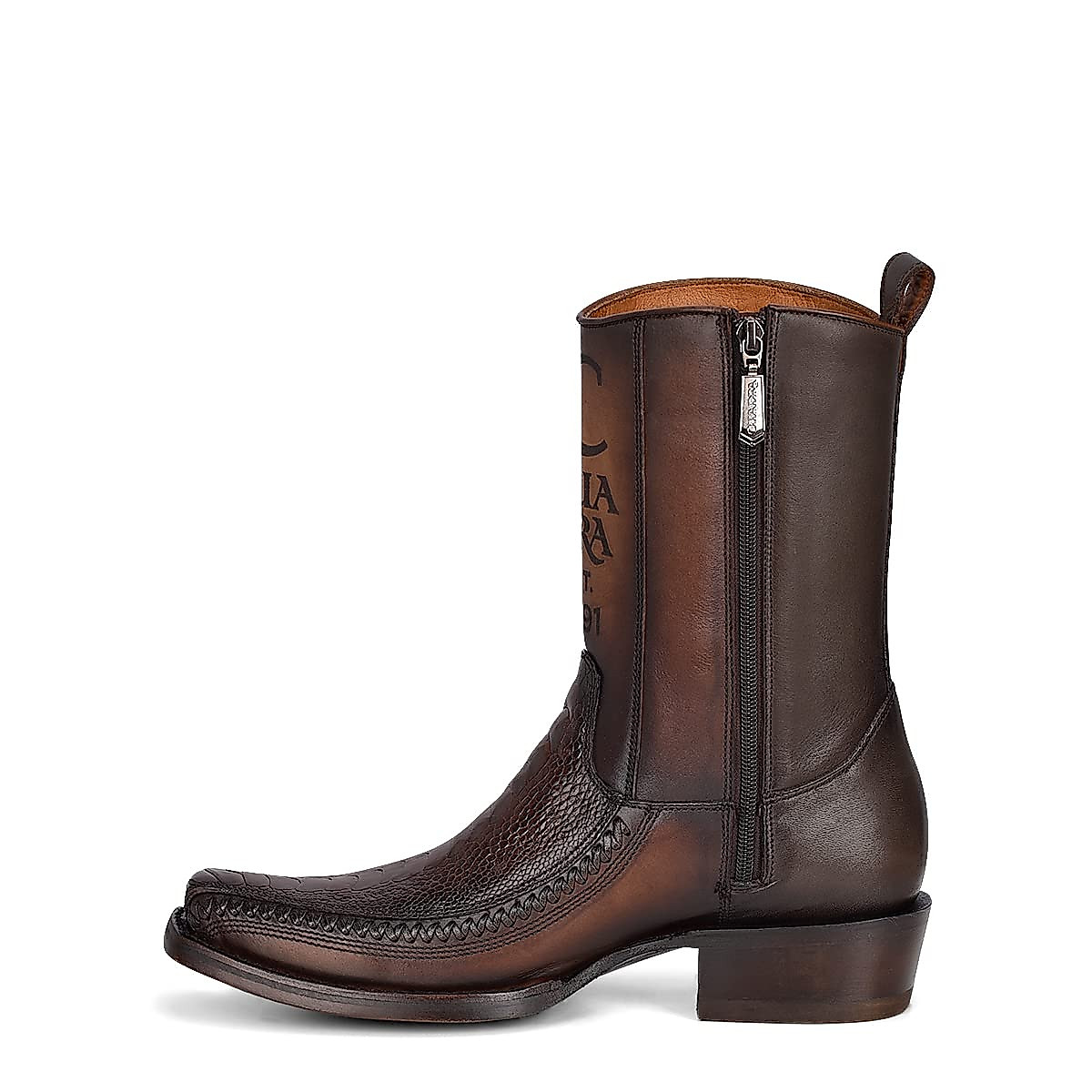 Cuadra Men's Cowboy boot in genuine ostrich leg leather, 1J2KPT, Size 11