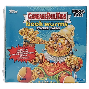 Garbage Pail Kids Garbage Paul Kids Book Worms Sticker Cards Mega Box