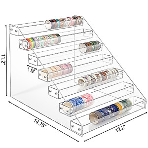 Vowcarol 7 Layers Washi Tape Organizer, Washi Tape Storage Racks
