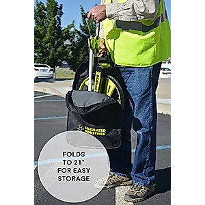 Calculated Industries #6575 DigiRoller Plus III 12.5 Inch Estimators Electronic Distance Measuring Wheel with Large Backlit Digital Display; Measure in Feet, Inches, Meters, Yards; FREE Carrying Pack