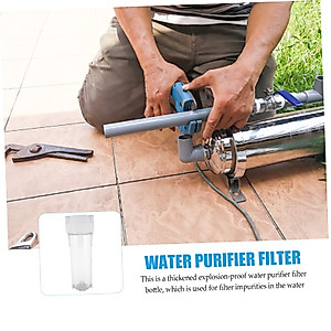DOITOOL Filter Bottle Sediment Bottle 10 Inch Filtering Bottle Filtering Bottle for Home Explosion Purifier Plastic Strainer Purifier Bottle Filter Faucet The Pet