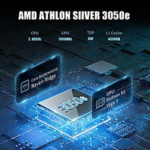 Daxceirry WIN600 Video Handheld PC Game Console Win 10 Edition 8G DDR4 with 256G M.2 SSD, Support Steam OS with AMD Athlon Silver 3050e 5.94in OCA Full Lamination IPS Screen