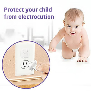 Outlet Covers Baby Proofing（32 Pack）with Hidden Pull Handle Child Safety Socket Cover Electric Power Plug Covers Protector Caps