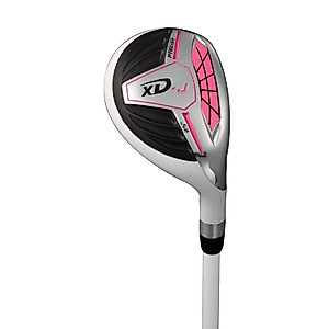 Remarkable Girls Right Handed Pink Junior Golf Club Set for Age 3 to 5 (Height 3' to 3'8") Set Includes: Driver (15"), Hybrid Wood (25*), 7 Iron, Putter, Bonus Stand Bag & 2 Headcovers