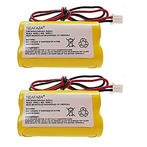 NEAFAZA 3.6V 900mAh AA Ni-Cd Exit Sign Emergency Light Battery Pack Replacement Compatible with Exitronix 10010037 Unitech 6200RP Dantona CUSTOM-318 OSA230 Lowes 253799 Unitech LEDR-1 (2 Pack)
