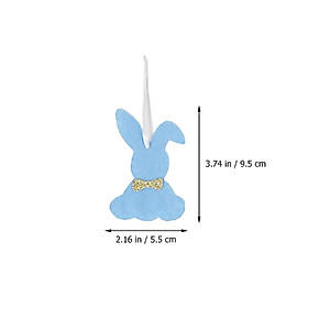 VALICLUD 10pcs Easter Rabbit Ornament Hanging Bunny Ornaments Felt Bunny Rabbit Easter Tree Decorations for Home Garden Layout Easter Party Supplies