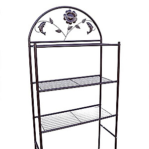 Gdrasuya10 3-Tier Over The Toilet Storage Rack Bathroom Organizer Shelf Space Saver,Bathroom Storage Over The Toilet Black