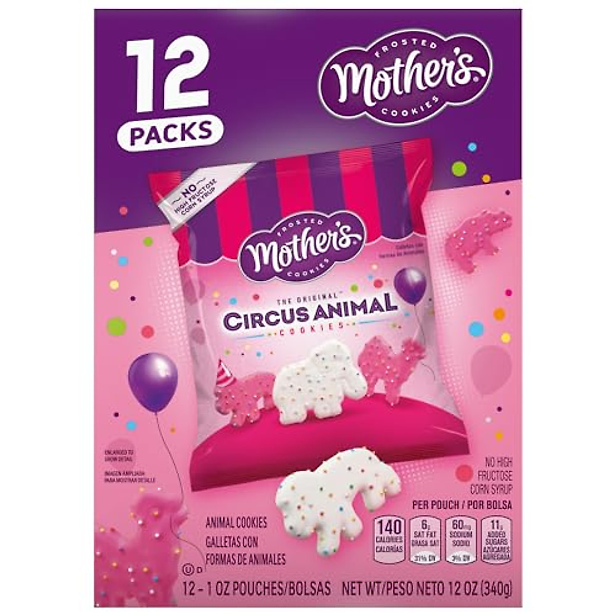 Mother’s Cookies, Original Circus Animal, 12 oz Caddy (12 Count)