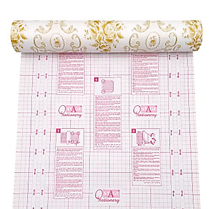 Yifely Gold Damask Self Adhesive Shelf Drawer Liner Decorative Storange Organizers Cabinets Lining Paper Easy to Remove 17.8 Inch by 9.8 Feet