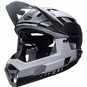BELL Super Air R MIPS Adult Mountain Bike Helmet - Matte Black/White (2023), Medium (55-59 cm)