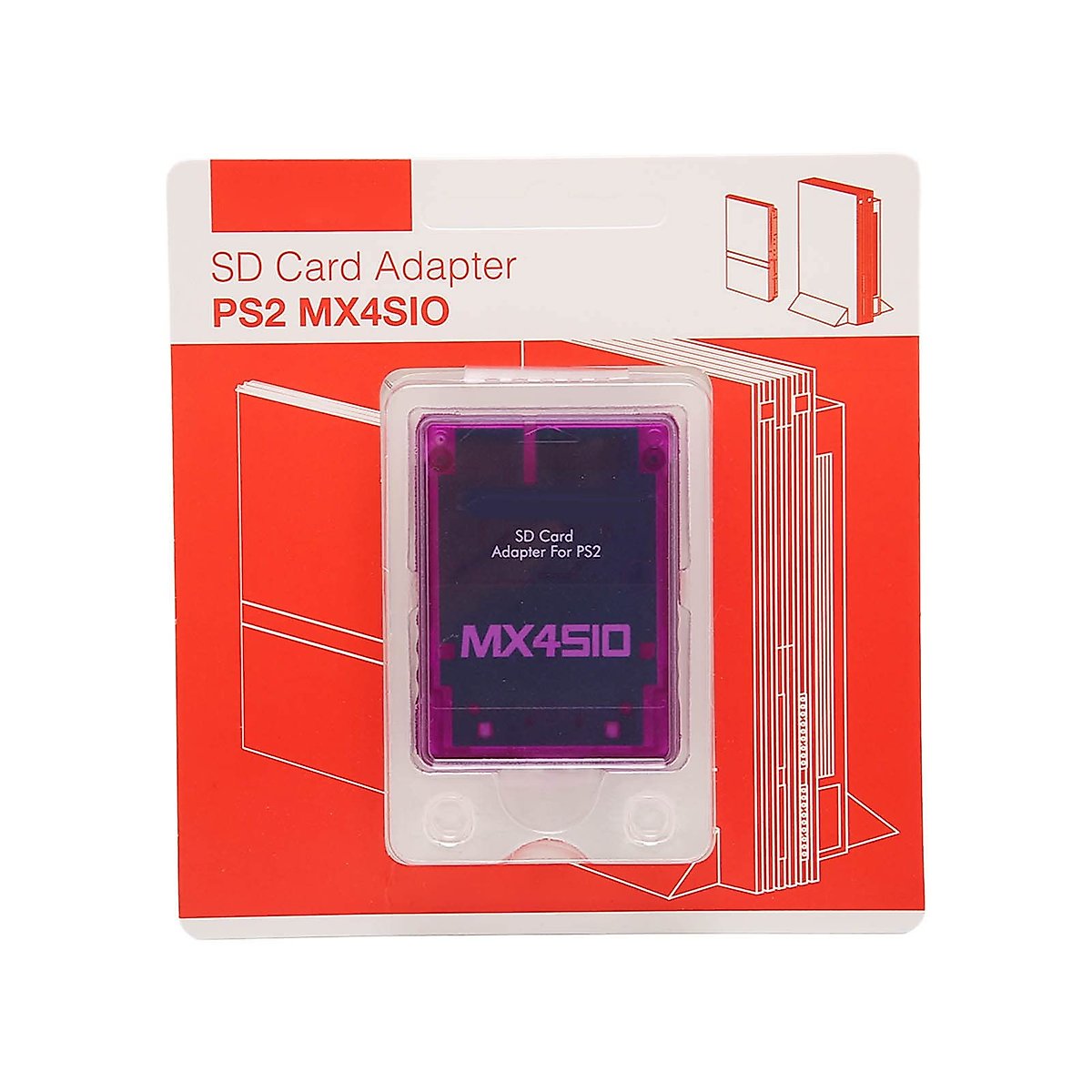 Memory Adapter for PS2, MX4SIO(Memory Expansion for SIO) SIO2SD Memory Adapter Replacement Memory Reader for PS2 Fat Console()