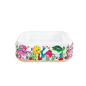 Intex Swim Center Clearview Aquarium Inflatable Pool, 62.5" X 62.5" X 19.5", for Ages 3+