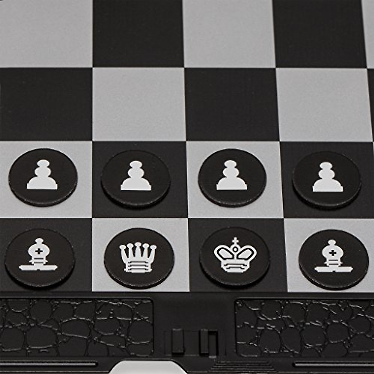 Yellow Mountain Imports Magnetic Travel Foldable Chess Wallet Set (7.9-Inch) - Portable & Perfectly Travel-Size