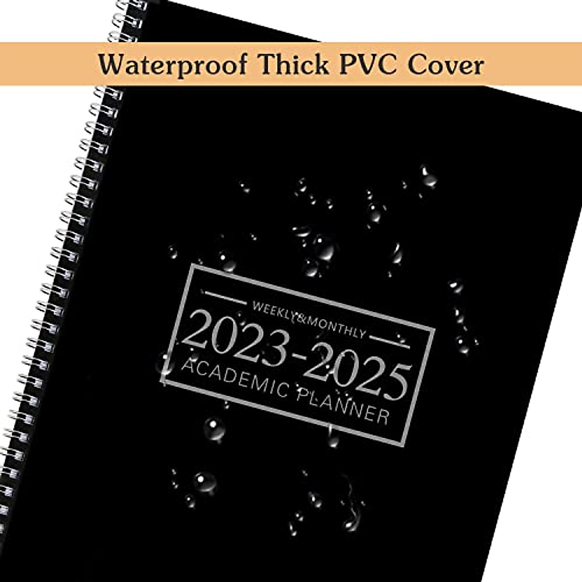 Office Planner July 2023 - June 2025 Monthly Calendar Planner - 9×11 Inch Time Management Personal Planner Hard PVC Cover with Spiral Bound